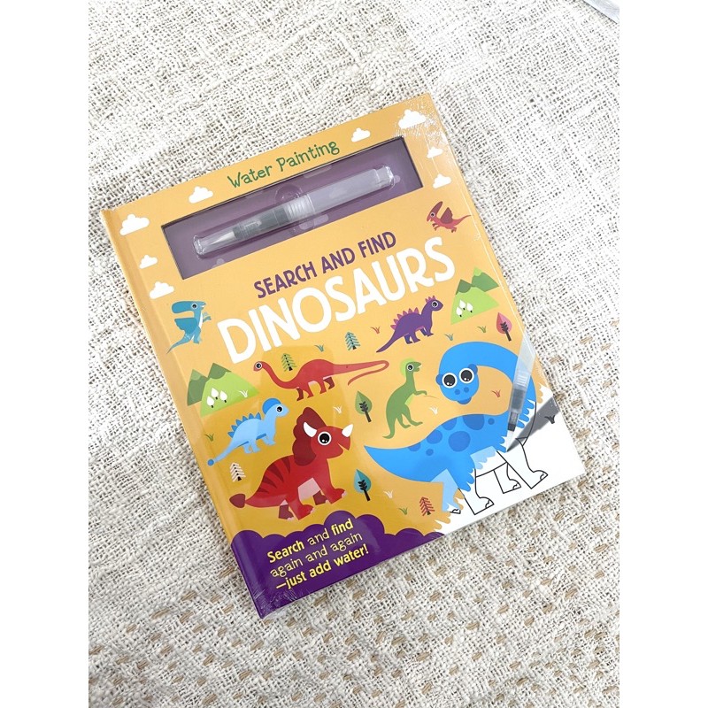 Jual Water Painting Search and Find Dinosaurs Board Book | Shopee Indonesia