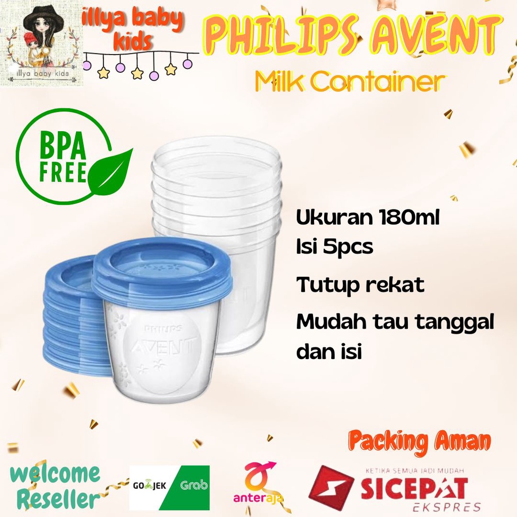 Jual Philips Avent Breast Milk Storage Cups Kotak Penyimpanan Susu ...