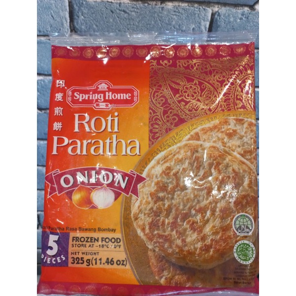 Jual SPRING HOME ROTI PARATHA ONION 325GR | Shopee Indonesia