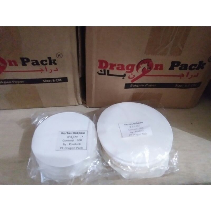 Jual DRAGON PACK KERTAS PAO 8CM/KERTAS PAO 9.5CM | Shopee Indonesia