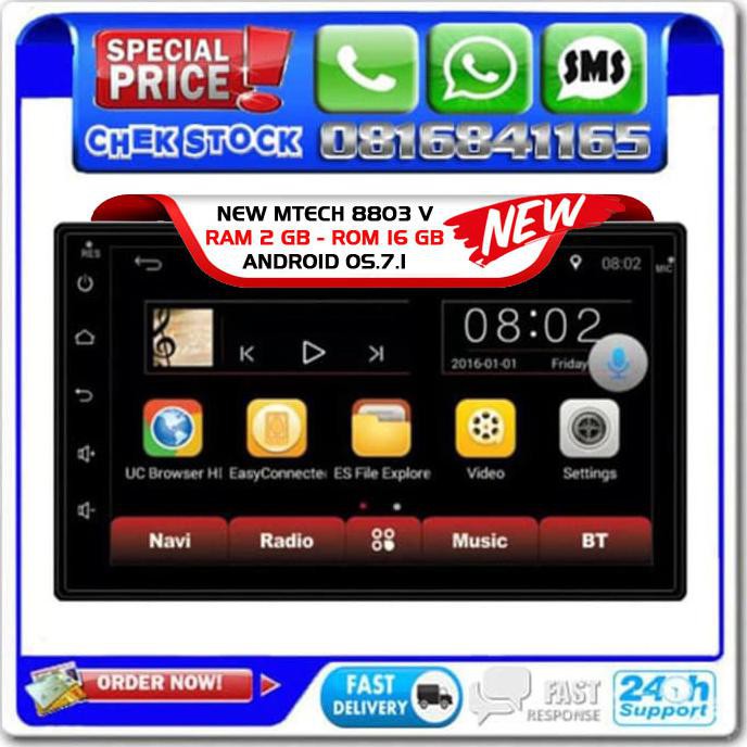 Jual TAPE MOBIL ANDROID MTECH 8803 7 INCH MIRRORLINK - HEADUNIT ANDROID ...