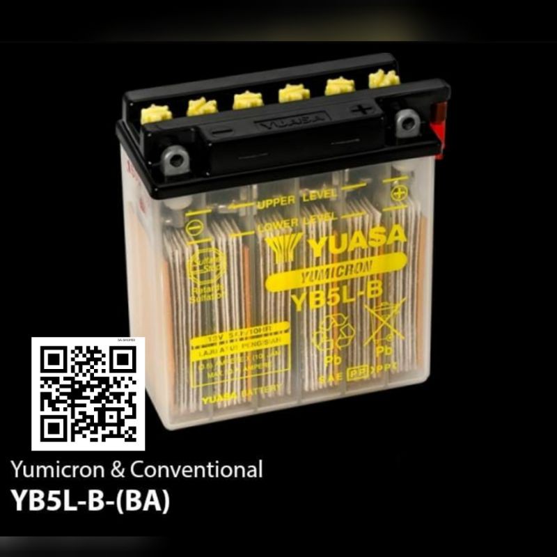 Jual Accu / Aki motor yuasa yb5l-b Yb5l-b bisa untuk Astrea, New Supra Fit, Legenda, Mega Pro ...