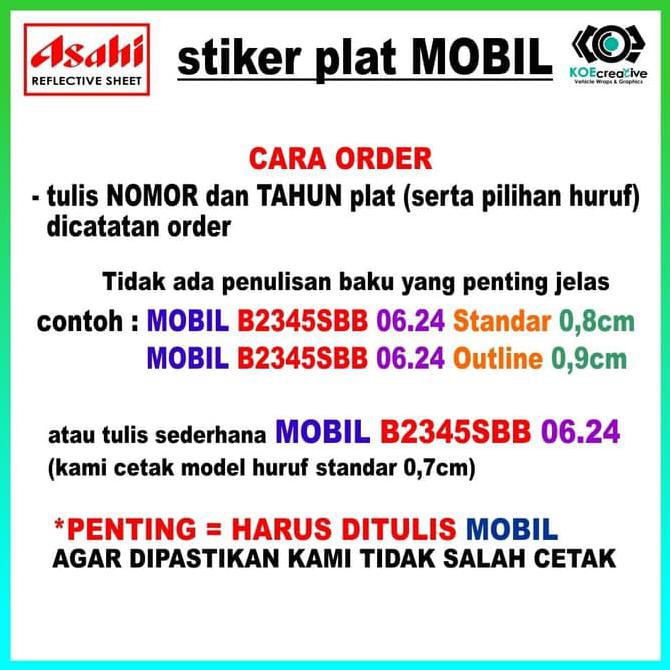 Jual INDONESIA SEHAT CUTTING STICKER PLAT NOMOR MOBIL | Shopee Indonesia