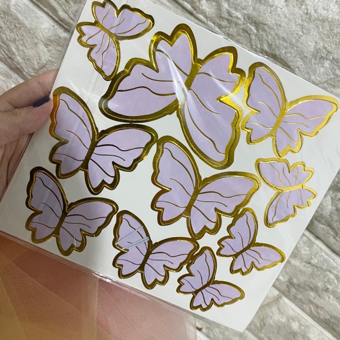 Jual TOPPER KUE BUTTERFLY SET ISI 10 KUPU KUPU TOPER - DEKORASI KUE ...
