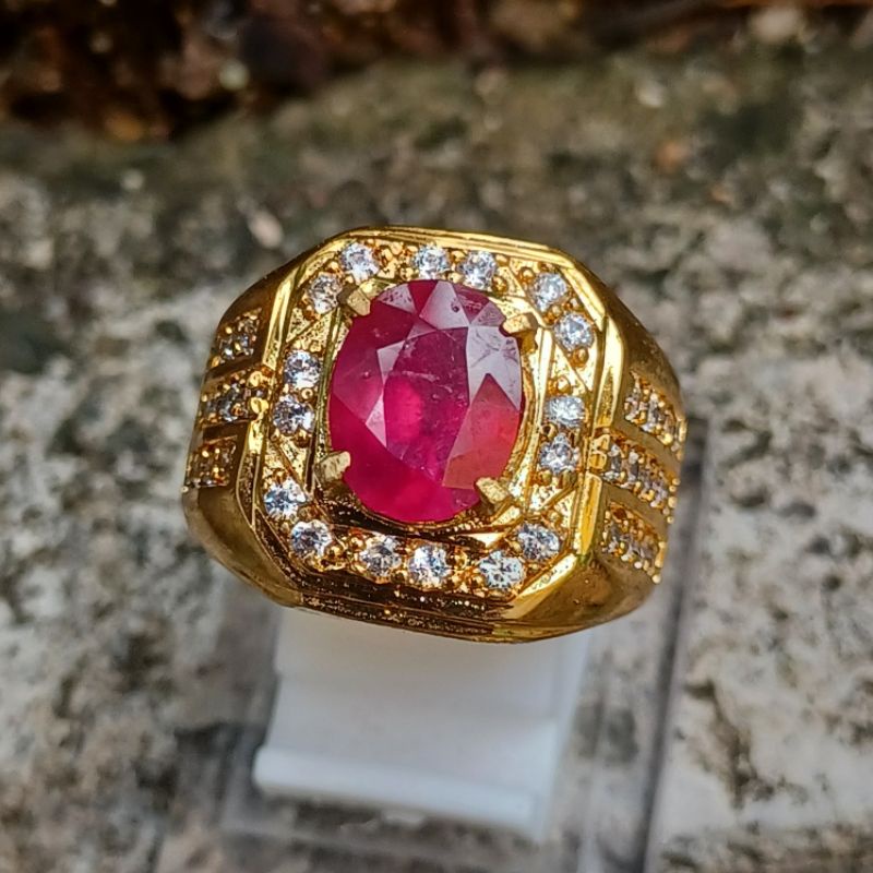Jual CINCIN BATU PERMATA RUBY AFRIKA ORIGINAL STONE | Shopee Indonesia