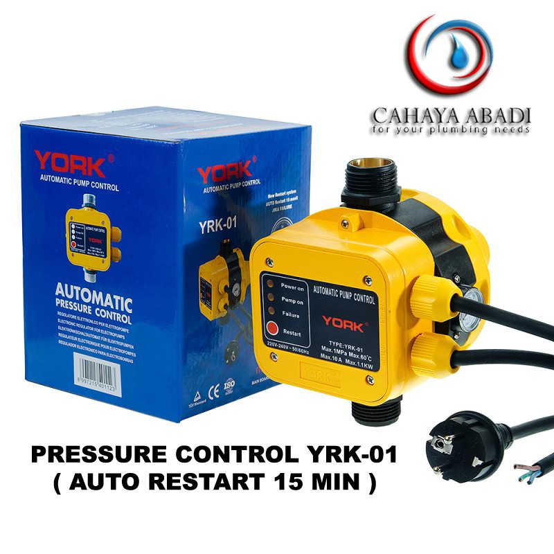 Jual GROSIR - OTOMATIS POMPA AIR - OTOMATIS PRESSURE CONTROL - YORK ...