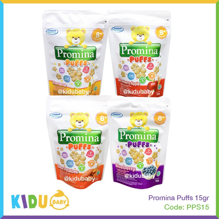 Jual Promina Puff Snack Cemilan Bayi Biskuit Bayi Anak MPASI Kidu Baby ...