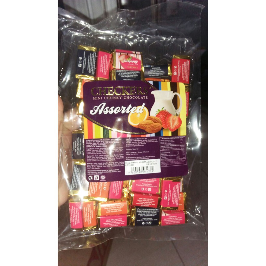 Jual CHECKERS MINI CHUNKY 400GR ASSORTED / MIX FRUIT | Shopee Indonesia