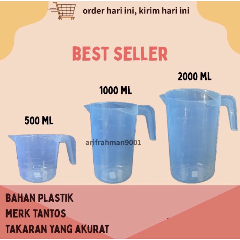Jual Gelas Ukur / Gelas Takar 500-1000-2000ml | Shopee Indonesia