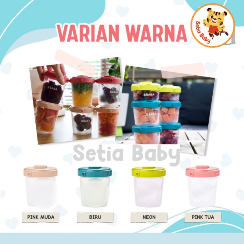 Jual BEABA PORTIONS 1ST AGE MEAL SET 90-150-250ML / WADAH MPASI BAYI ...