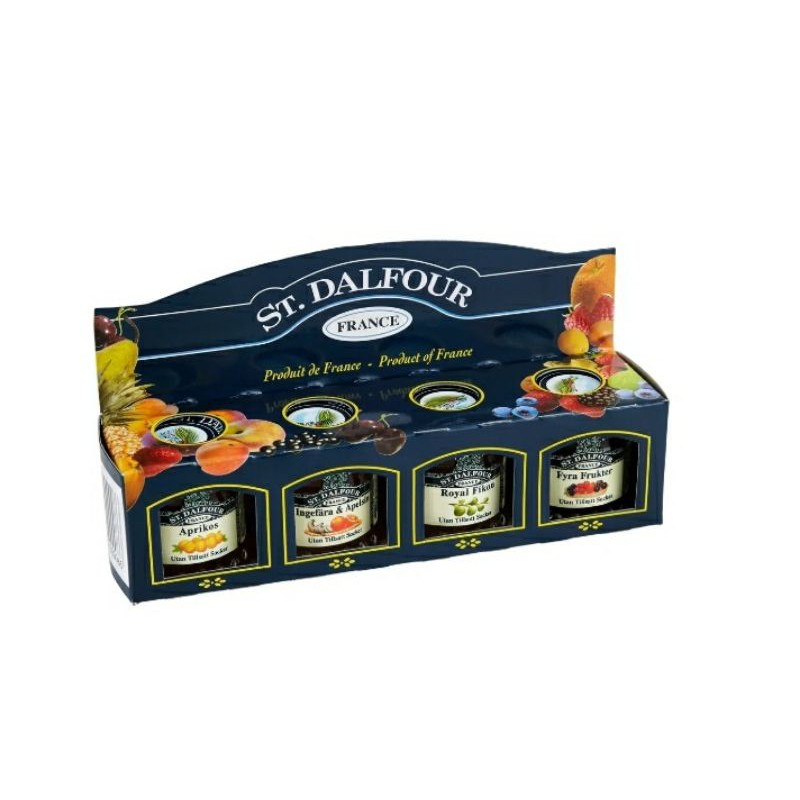 Jual St Dalfour Jam Four Fruits Apricot Fig Ginger Sweet Orange ...