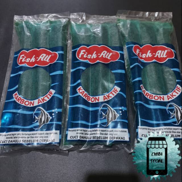 Jual ARANG KARBON AKTIF FISH ALL FILTER AQUARIUM / CARBON ACTIVE ...