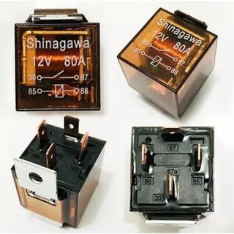 Jual Relay Lampu atau Klakson 4 Kaki 12V 80A Bening | Shopee Indonesia