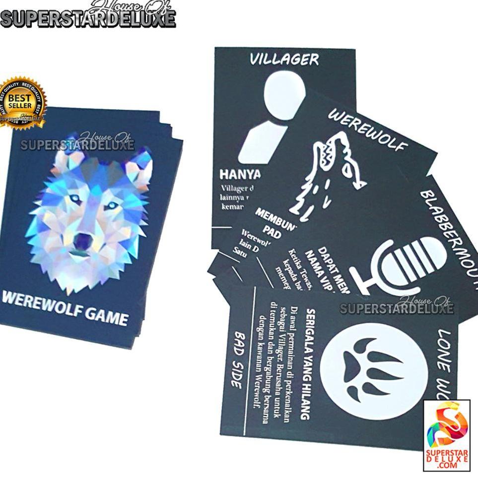 Jual [KODE PRODUK TAHVC4475] Werewolf Mafia Card Game - Premium Basic ...