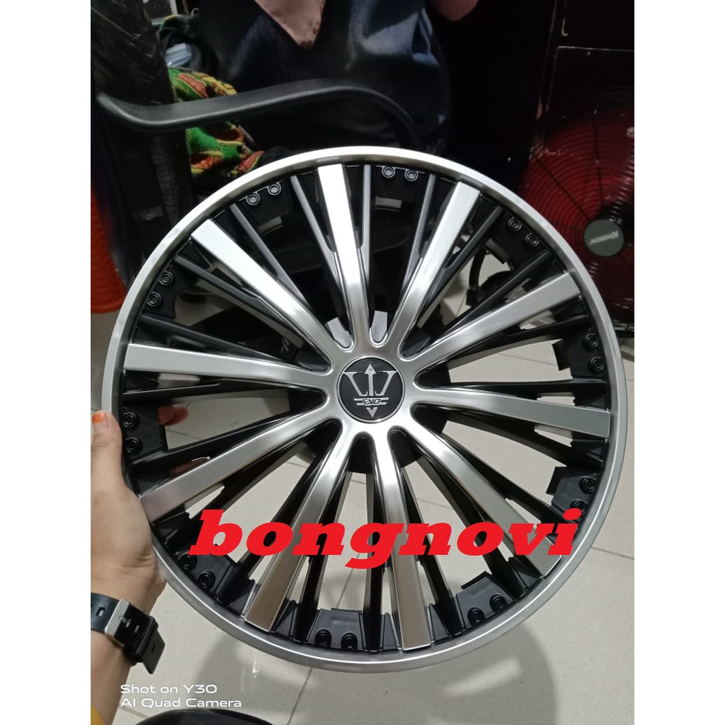 Jual Dop Roda Mobil Ring 13&14 Sport Wheel Silver Black mobil universal ...