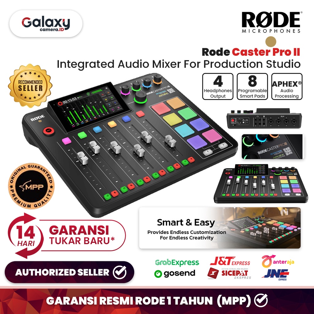 Jual Rode Caster Pro II Audio Mixer Production Rodecaster Pro 2 Resmi ...