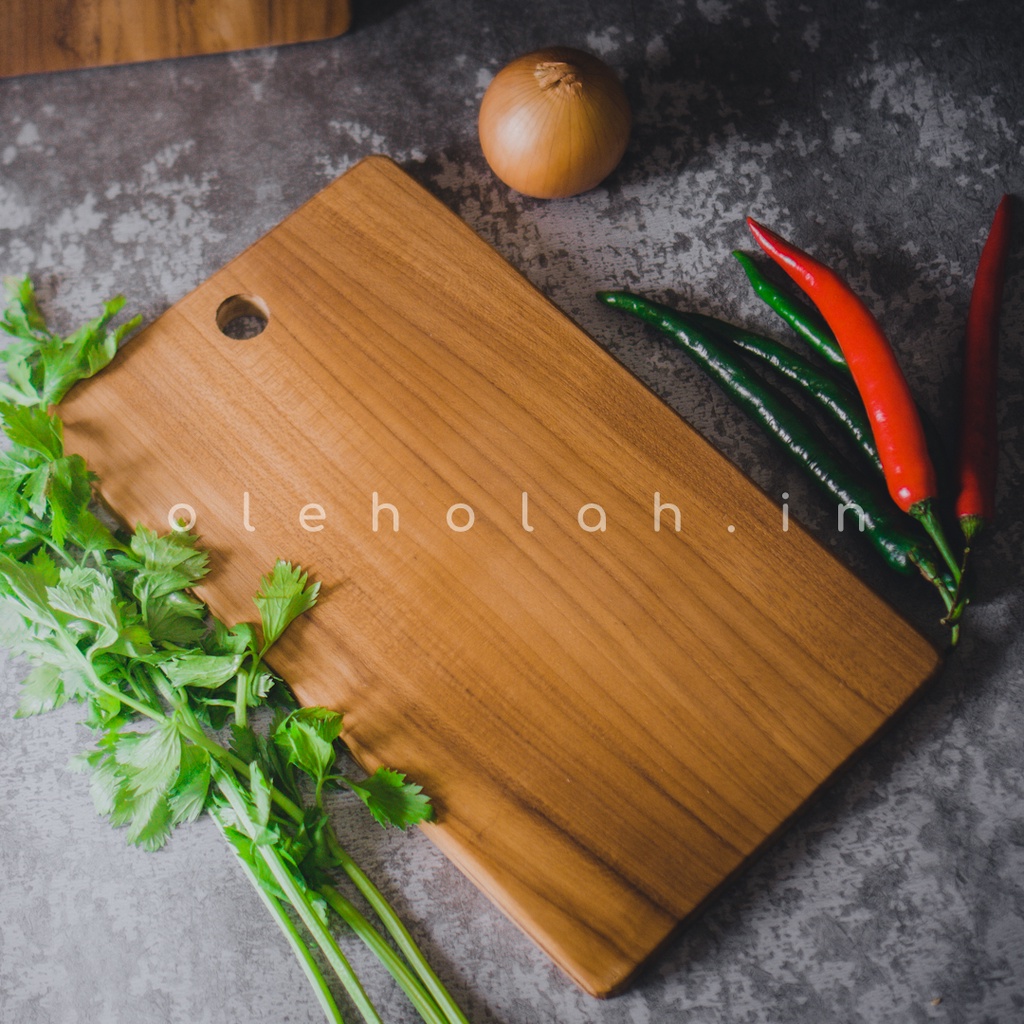 Jual TPY1 Talenan Kayu Jati / Teak Wooden Cutting Board / Chopping ...