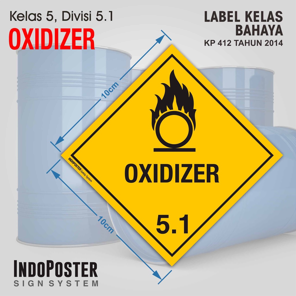 Jual Stiker Safety K3 - Kemasan Kontainer B3 IATA DOT UN Hazardous ...