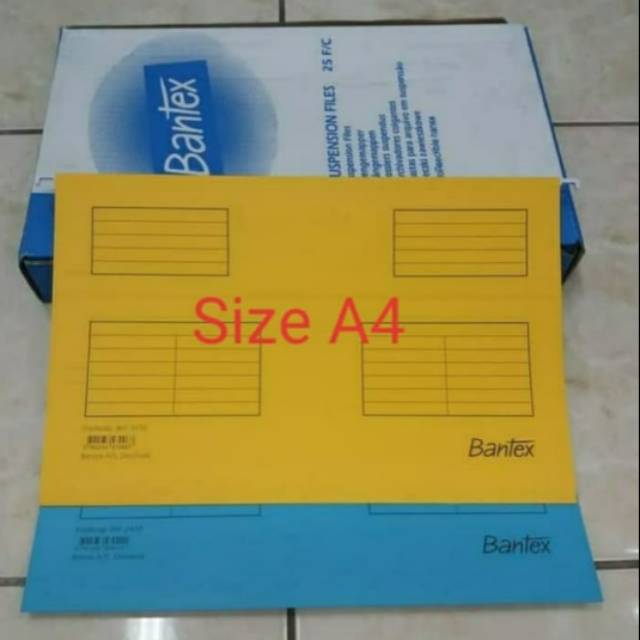 Jual Suspension file hang map bantex no ref 3460 size A4 isi 25 lembar ...