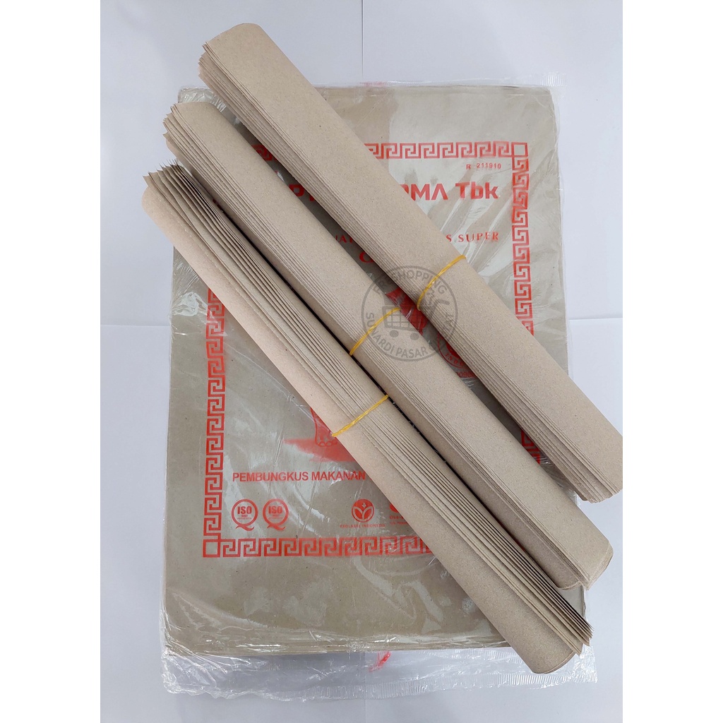 Jual Kertas nasi cap Gajah Merah / Kertas Nasi Cokelat Besar / Kertas ...
