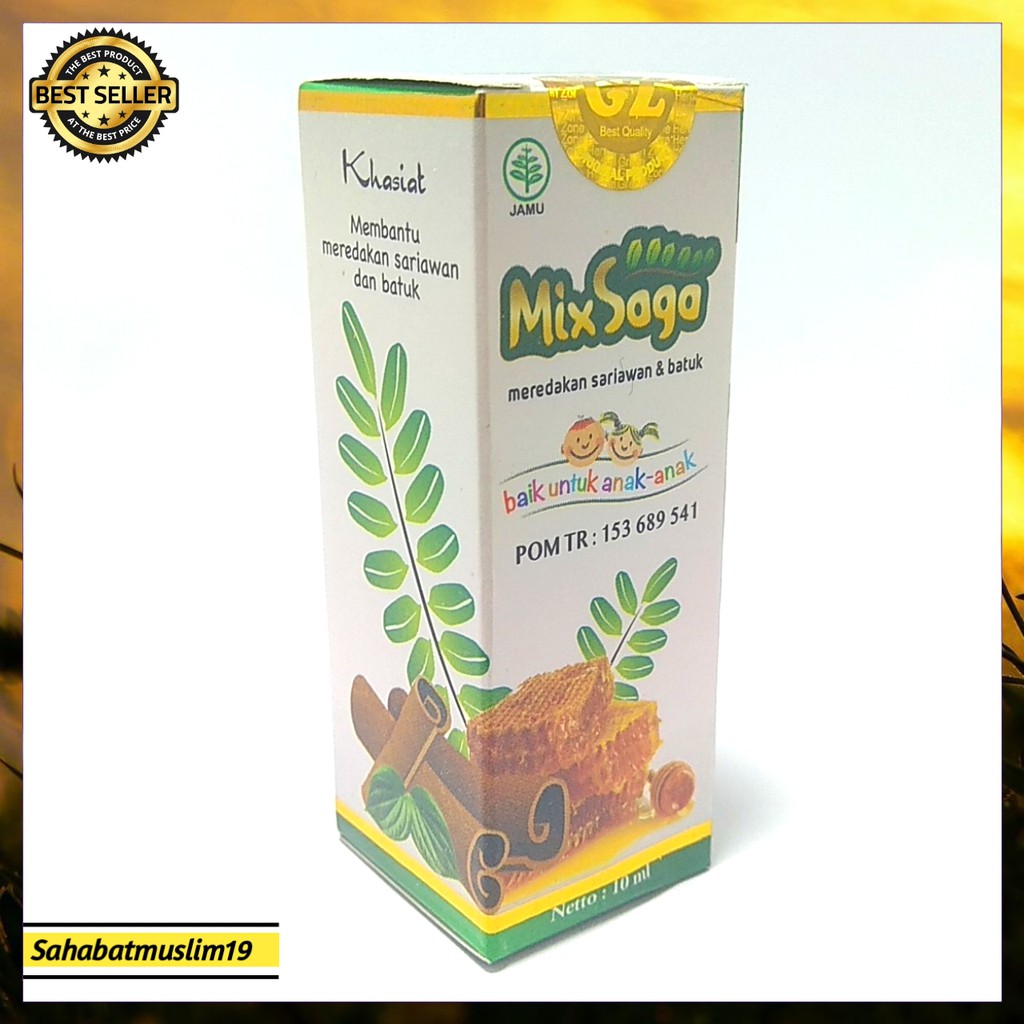 Jual Mix Saga Herbal Untuk Batuk Dan Sariawan 10ml | Shopee Indonesia