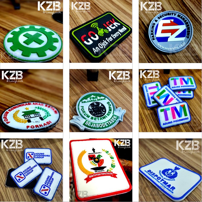 Jual Emblem Karet Design Sendiri - Rubber Velcro CUSTOM by KZBarmyLook ...