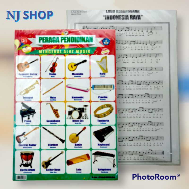 Jual [Poster Original] - POSTER PERAGA PENDIDIKAN MENGENAL ALAT MUSIK 2 ...