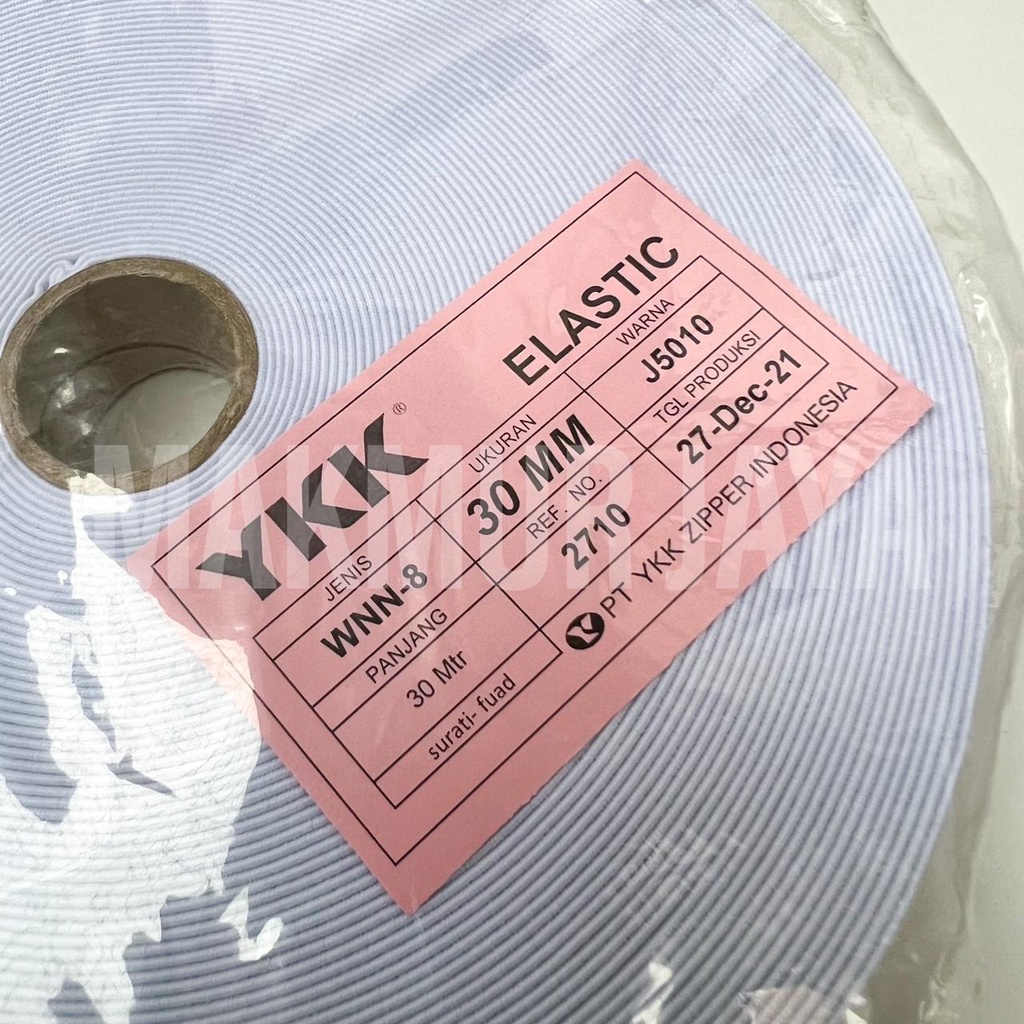 Jual Karet Elastik Elastis YKK Putih WNN-8 3cm 30mm J5010 | Shopee ...
