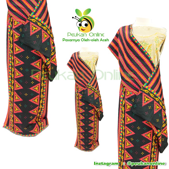 Jual Kain Aceh Tamiang - Pakaian Adat Aceh Tamiang - kain Pucok Reubong ...