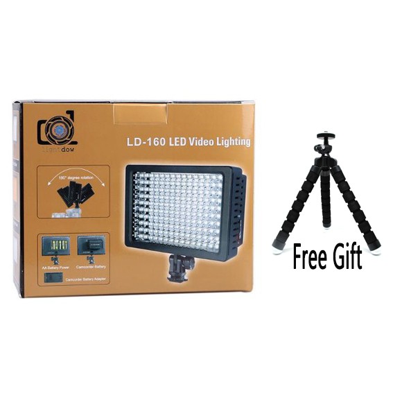 Jual LD-160 HD-160 LED Video Lighting-lampu studio foto free Gorilla ...