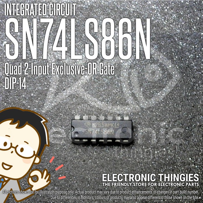 Jual 74LS86 DIP14 74LS86N LS86 QUAD 2-INPUT EXCLUSIVE OR GATE | Shopee ...
