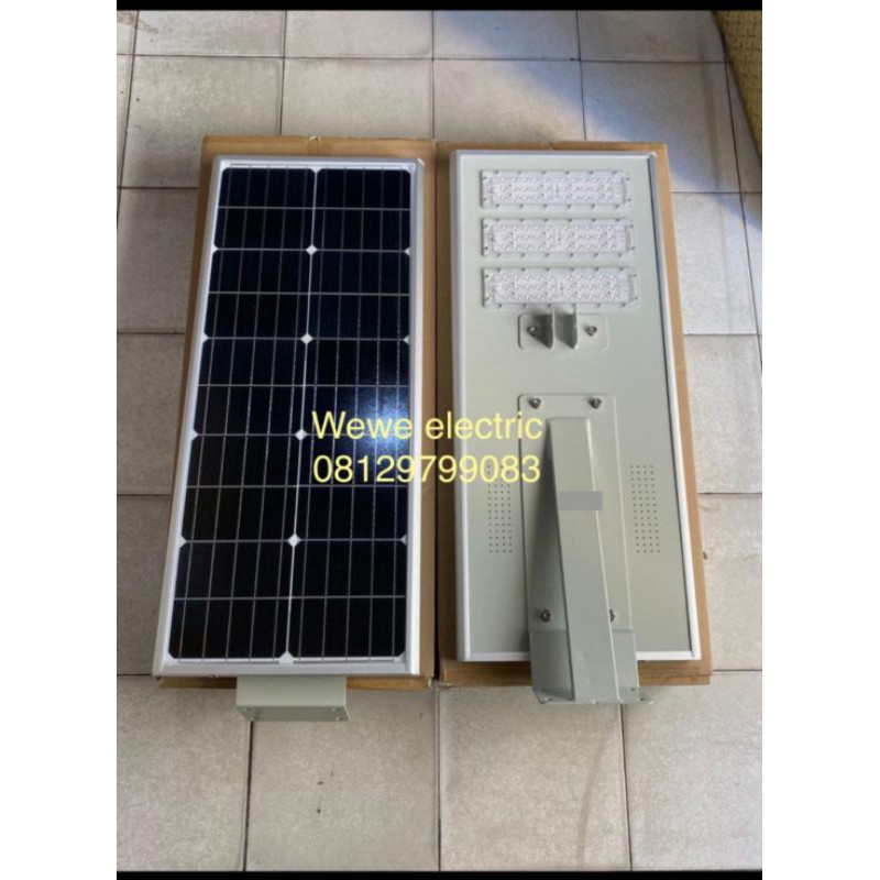 Jual Lampu jalan led solar sel panel surya matahari all in one 40w 40 ...