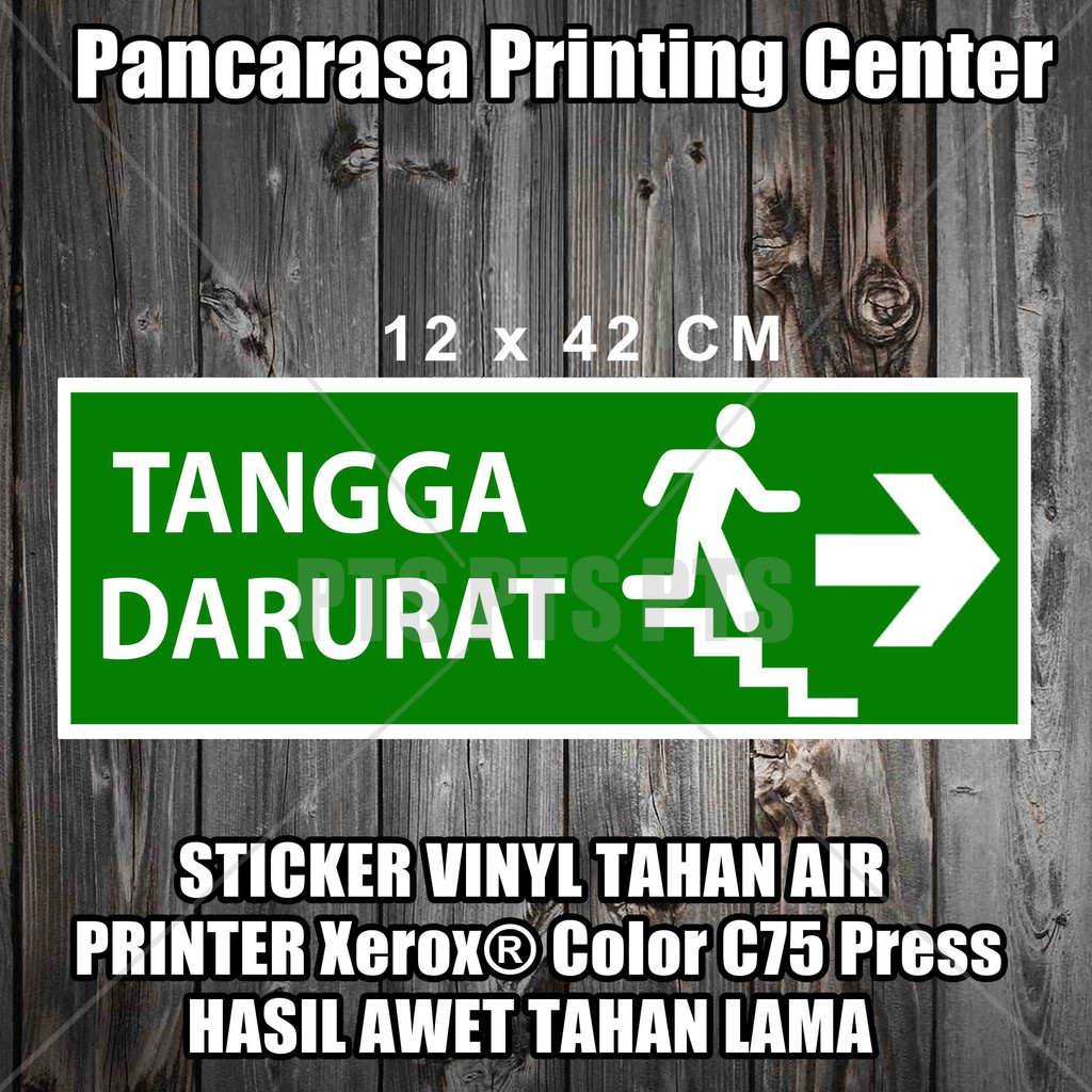 Jual Sticker 1 Tangga Darurat safety sign warning imo Surabaya | Shopee ...