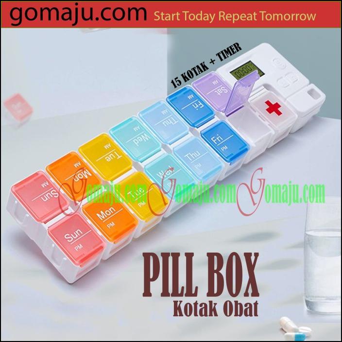 Jual Box Penyimpanan Obat - Timer Pill Box Kotak Obat Dengan Timer ...