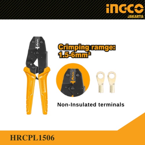 Jual Tang Krimping (9") Ratchet Crimping Plier INGCO HRCPL1506 Press ...
