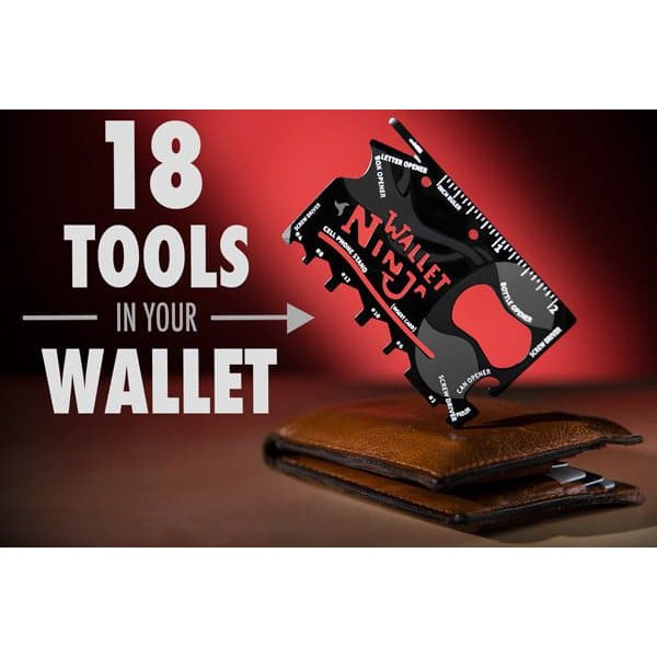 Jual pisau Wallet ninja multifungsi 18 serbaguna tool survival gta pes ...