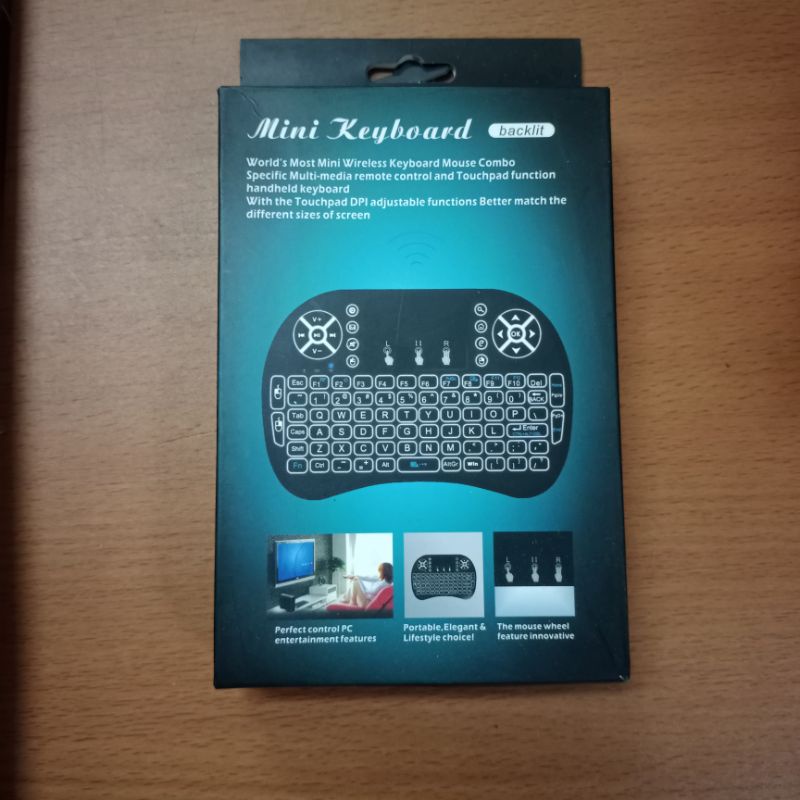 Jual Keyboard Mini Wireless USB Dongle 2.4GHz dengan TouchPad Fungsi ...