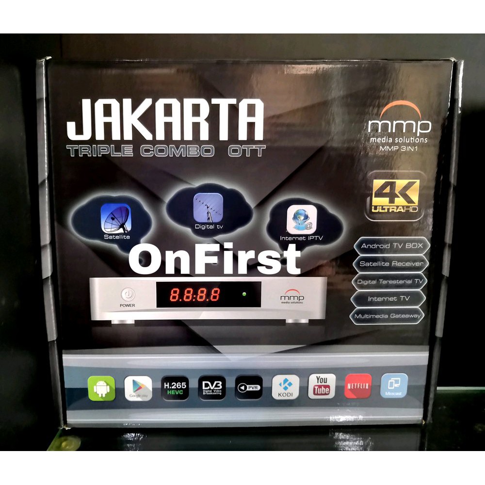 Jual Receiver Parabola MMP Jakarta 4K UHD OTTBOX DVBT2 | Shopee Indonesia