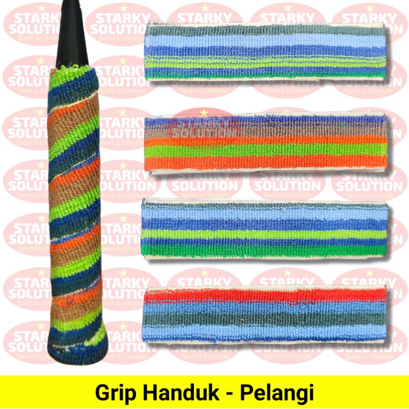 Jual Grip Handuk Pelangi Towel Grip Rainbow Raket Bulutangkis Badminton ...
