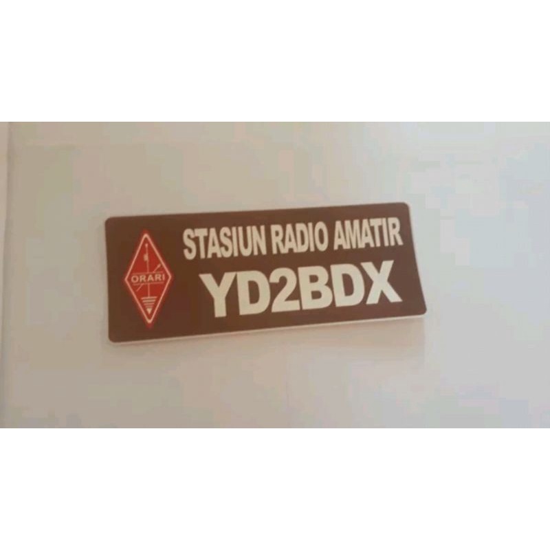 Jual Stiker Callsign Komunikasi Radio Amatir ORARI mobil 15x6 ...