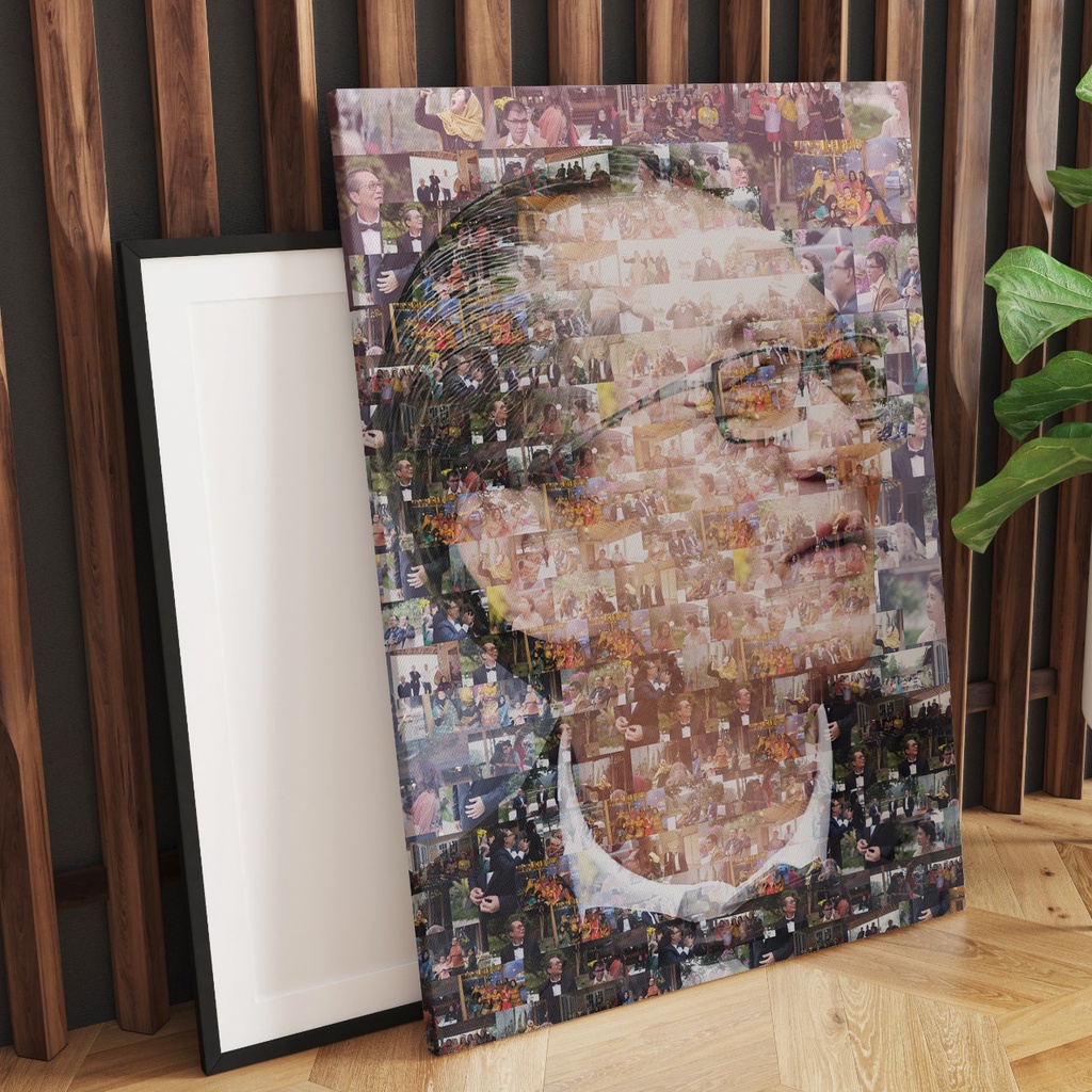 Jual Kolase foto mozaik cetak kanvas Premium 40x60 cm. Sudah termasuk ...