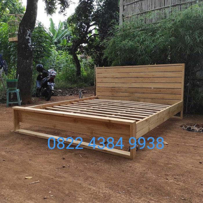 Jual Tempat Tidur Minimalis Jati Divan Ranjang Bed Queen Size Dipan ...