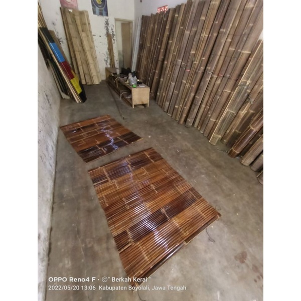 Jual Tirai bambu kulit Wulung vernis plitur L1m T1,5m / L80cm dan L90cm ...
