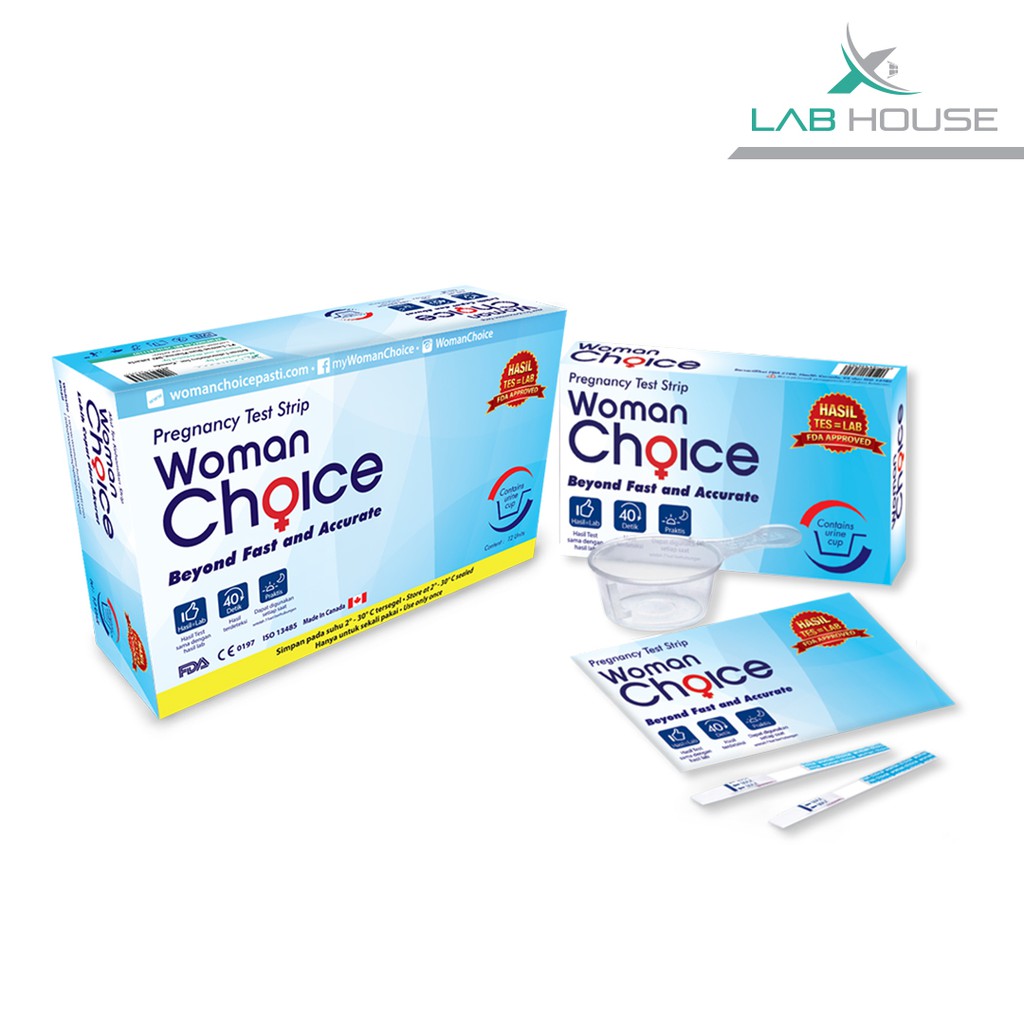 Jual Woman choice strip Ultra Sensitive with Wadah urine glass - Alat ...