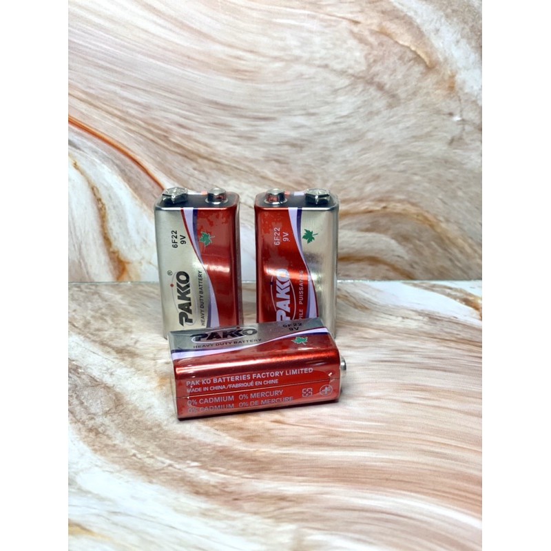 Jual BATTERY 9V PAKKO // BATERAI 9V HEAVY DUTY | Shopee Indonesia