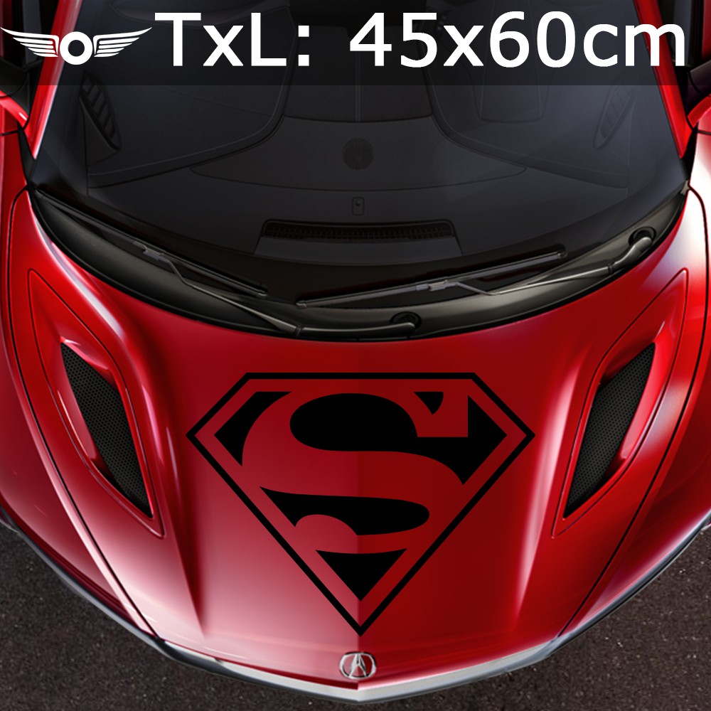 Jual Cutting sticker mobil Superman Basic Logo stiker keren 60cm ...