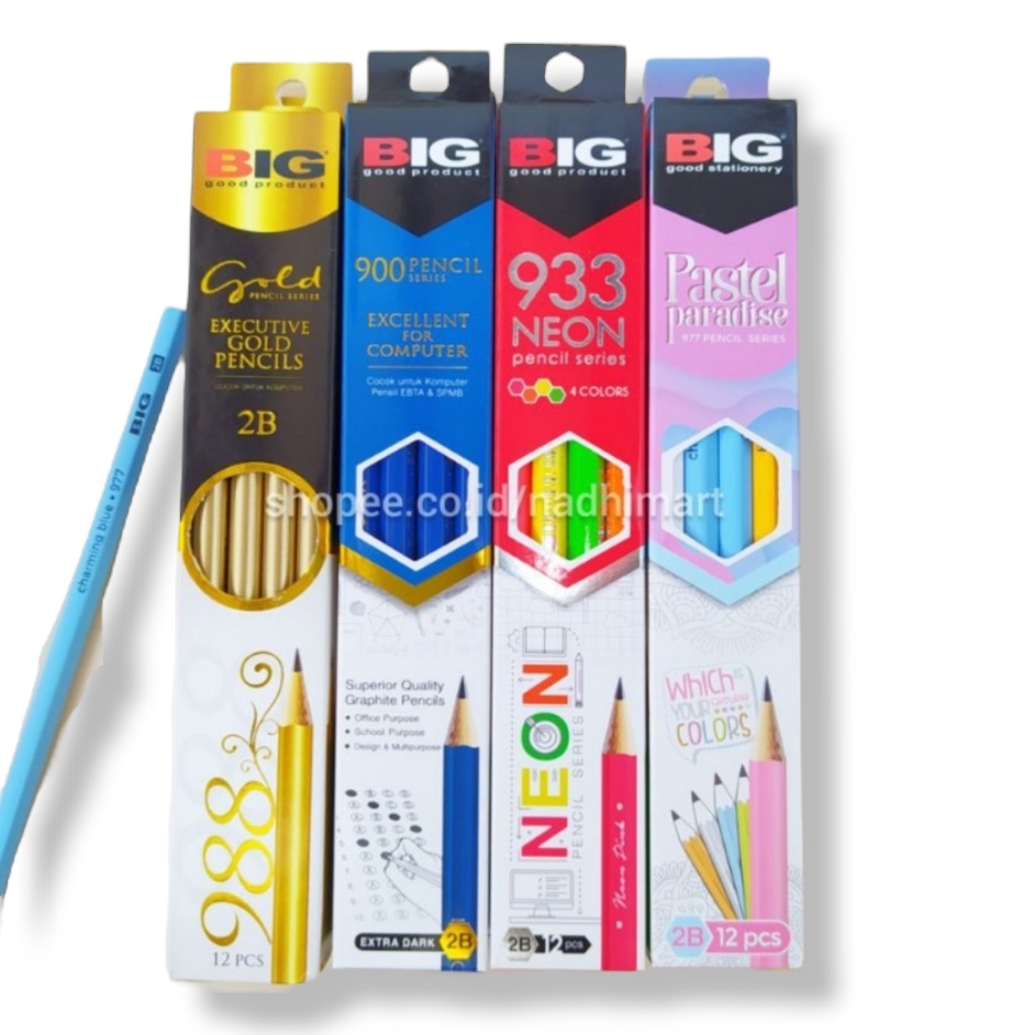 Jual BIG PENSIL 2B PENSIL TULIS PENSIL KARAKTER | Shopee Indonesia