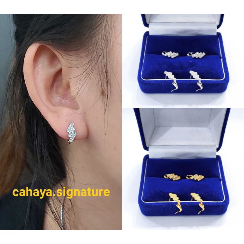 Jual ANTING JEPIT DEWASA PERAK 925 LAPIS MAS | Shopee Indonesia