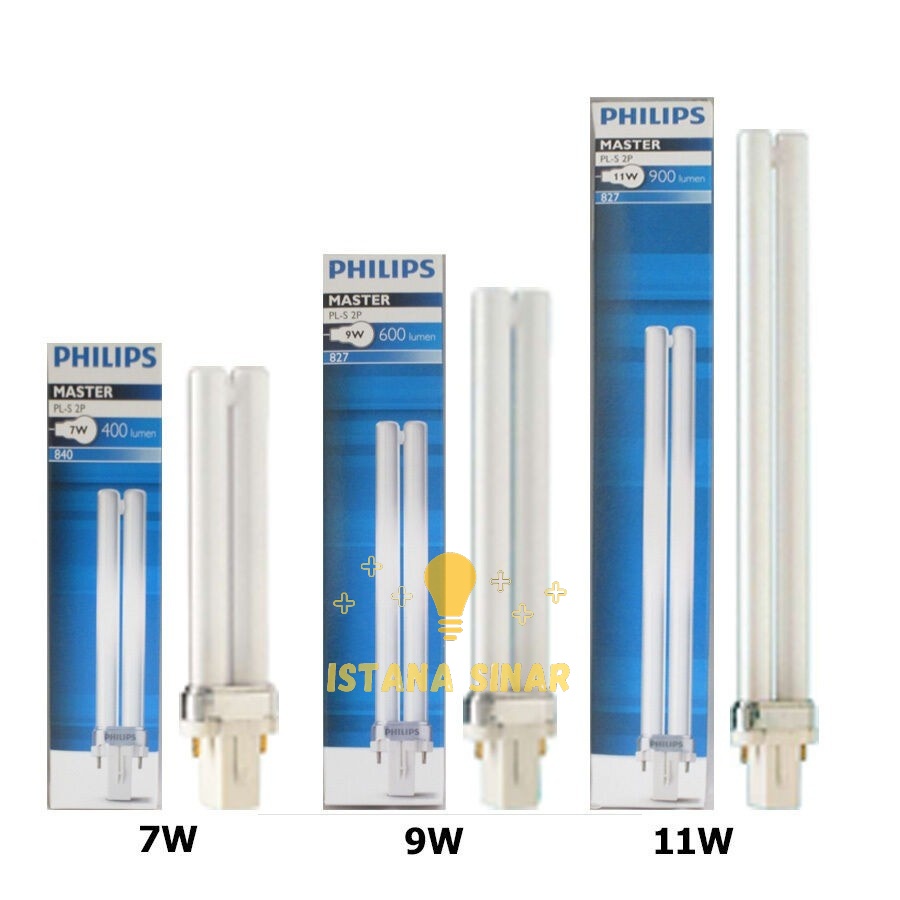 Jual Lampu Philips MASTER PLS / PL-S 7W / 9w / 11w 865 2P Model Tusuk | Shopee Indonesia