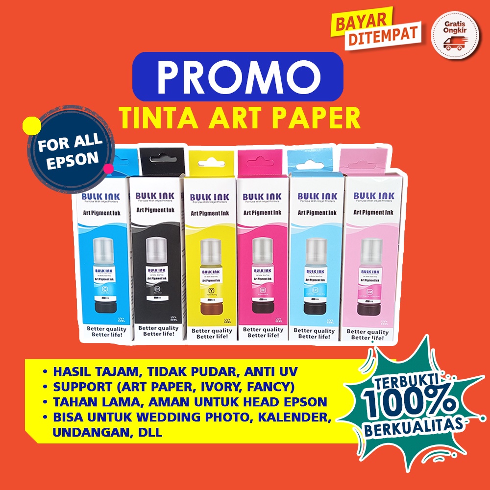 Jual Tinta Art Paper L120 L3110 L3150 L5190 L1110 L1800 L800 L110 L360 BULK INK ORIGINAL ...